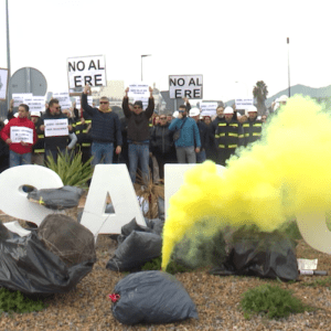 Primera jornada de protestas de los trabajadores de Sabic y de las ...